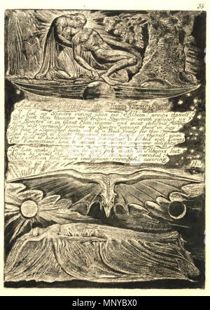 William Blake Jerusalem, Plate 10, Into the Furnaces Stock Photo - Alamy