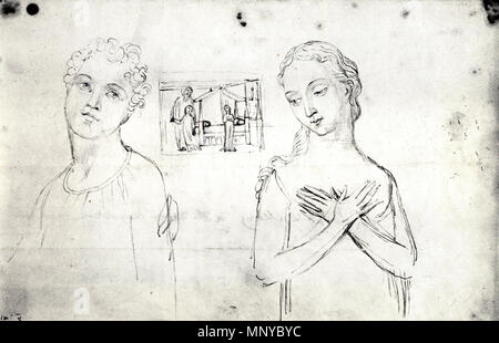 William Blake, Visionary Heads of Joseph & Mary Stock Photo - Alamy