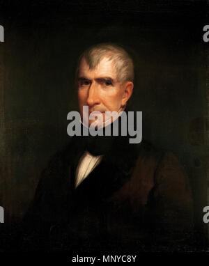 This 1835 portrait of William Henry Harrison, painted by James Reid ...