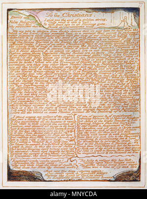 Jerusalem The Emanation of The Giant Albion, copy E, object 41 Stock ...