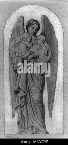William-Adolphe Bouguereau - Angel Holding Two Infants Stock Photo - Alamy