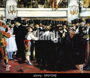 Masked Ball at the Opera, by Edouard Manet, 1873, Musee D'Orsay Art ...