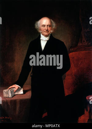 An 1858 portrait of President Martin Van Buren, painted by GPA Healy ...