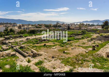 Archaeological site of Eleusis. The Telesterion was the initiation Hall ...