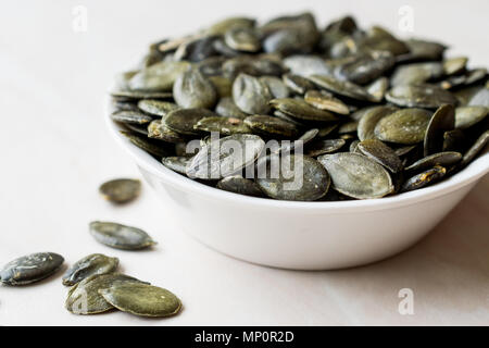 Raw Pumpkin Seeds Kernel in a bowl. Organic Food Stock Photo - Alamy