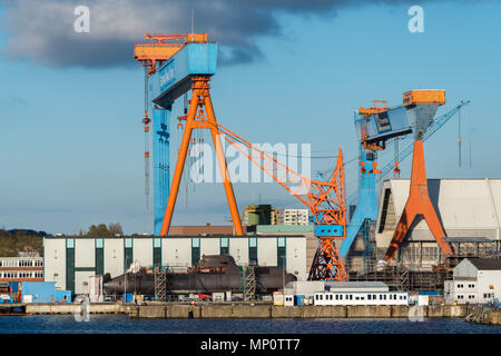Kiel, Germany, under construction submarine Dolphin-class in the German ...
