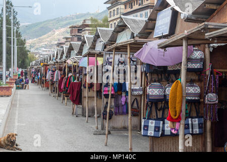 Street vendors in Thimphu, the capital of Bhutan Stock Photo - Alamy