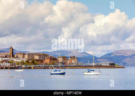 Cardwell Bay Gourock Renfrewshire Scotland view from Lyle Hill over ...