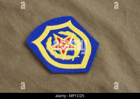 Soviet Army Mechanized infantry shoulder patch on khaki uniform ...