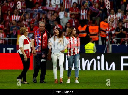 Fernando Torres family during the Fernando Torres' farewell, at Wanda ...