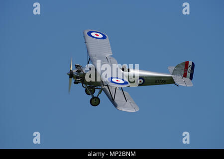 Shuttleworth - Hawker Tomtit RAF trainer -1927. 5 cylinder Armstrong ...