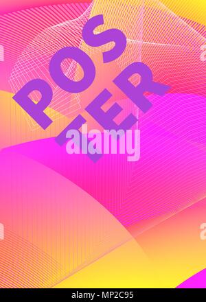 The design of the lines. template for banner, poster, flyer, cover and ...