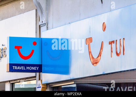 Tui Travel Money shop sign Stock Photo - Alamy