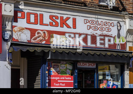 POLISH SHOP on high street in Merthyr Tydfil South Wales UK Stock Photo ...