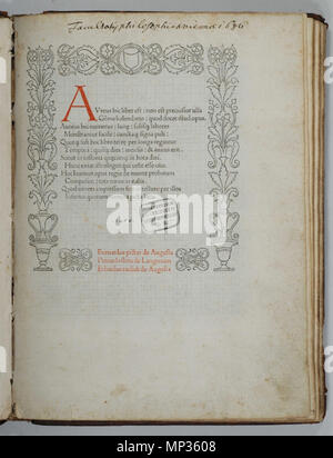 Ratdolt Kalendarius 1476 Stock Photo - Alamy