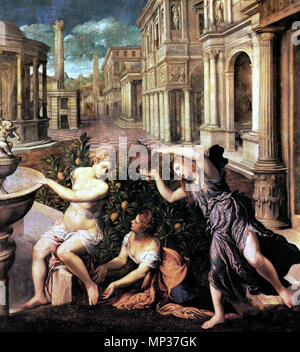 Paris Bordone - Betsabea al bagno con ancelle - Wallraf-Richartz-Museum ...