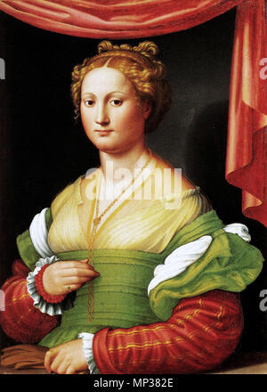 This 16th-century oil portrait, possibly of Eleonora de Medici, Duchess ...