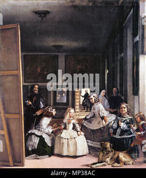 Las Meninas painting by Diego Velazquez in the Museo del Prado art ...