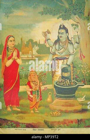 Raja Ravi Varma - Mahabharata - Birth of Shakuntala Stock Photo - Alamy