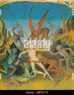 Man with 7 Devils from book of 7 Deadly Sins (582x800 Stock Photo - Alamy