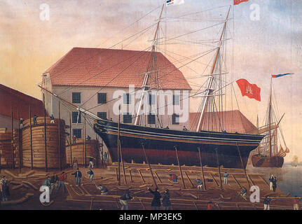 Werft Johann Lange - Vegesack - 1837 Stock Photo - Alamy