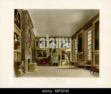 . English: A view of the Queen's Bed Chamber at Kensington Palace. The ...
