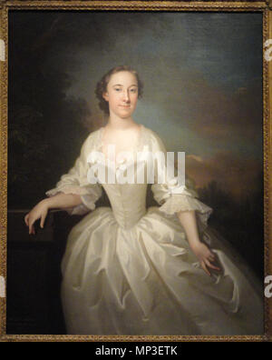 John Wollaston - Portrait of Lucy Parry, Wife of Admiral Parry Stock ...