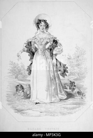 Lucia Elizabeth Vestris (1797-1856), English actress and opera singer ...