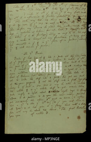 Isaac Newton alchemical manuscript page AQ17 (2 Stock Photo - Alamy