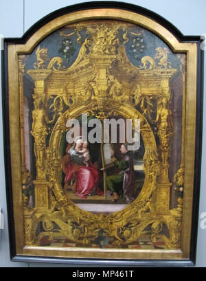 The painting *Saint Luke Painting the Virgin* by Lancelot Blondeel ...