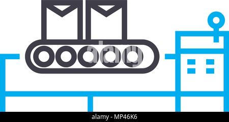 Factory, warehouse, facility, workshop, plant, production Stock Vector ...