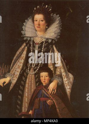 Justus Sustermans - Portrait of Maria Maddalena of Austria Stock Photo ...