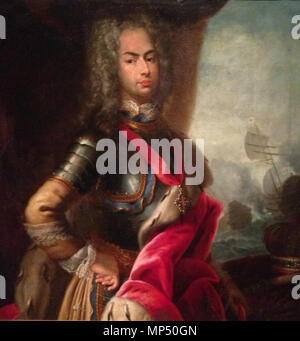 Portrait of King Joao V and the Battle of Cape Matapan Stock Photo - Alamy