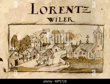 Lorentzwiler by Jean Bertels 1597 Stock Photo - Alamy