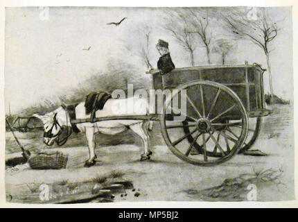 Vincent Van Gogh - Donkey Cart Stock Photo - Alamy
