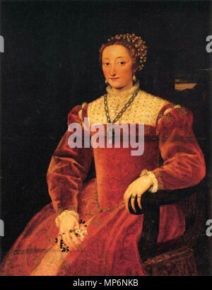 Titian - Giulia Varano, Duchess of Urbino Stock Photo - Alamy