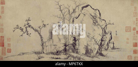 Zhao Meng Fu Elegant Rocks and Sparse Trees Stock Photo: 134795847 - Alamy