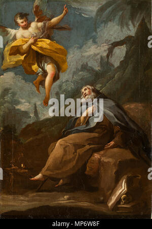 'Éxtasis de San Antonio Abad' is a religious painting depicting the ...