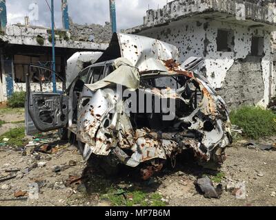 07 May 2018, Philippines, Marawi: Thousands of properties were reduced ...