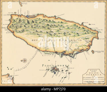 The 'Kaart Van Het Eyland Formosa En De Eylanden Van Piscadores' is a ...