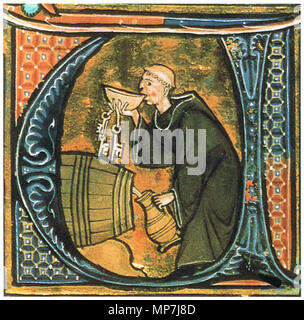 A manuscript illumination from the British Library, featuring Margaret ...