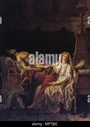 French: La Douleur et les Regrets d'Andromaque sur le corps d'Hector ...