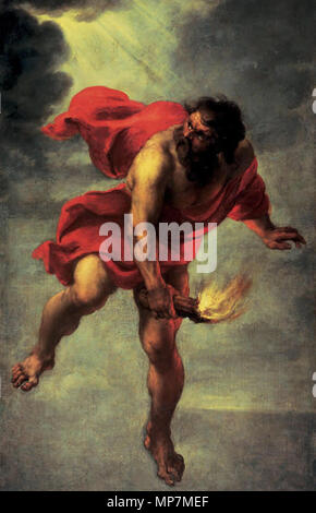 Jan Cossiers - Prometheus Carrying Fire Stock Photo - Alamy
