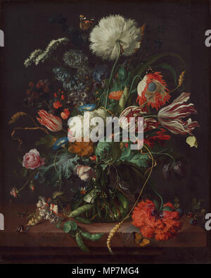 Vase of Flowers circa 1660 by Jan Davidsz de Heem Stock Photo - Alamy