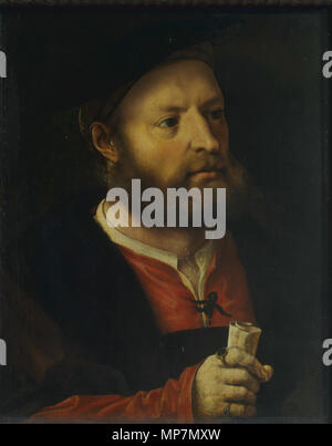 Jan Gossaert - Portrait of a Man - Google Art Project Stock Photo - Alamy