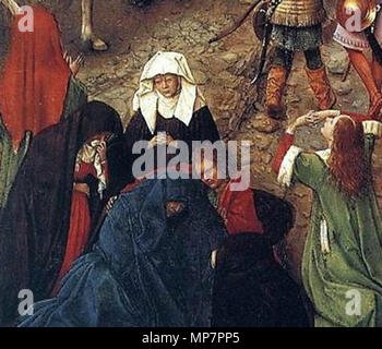 Jan van Eyck Diptych Crucifixion left Detail3 Stock Photo - Alamy
