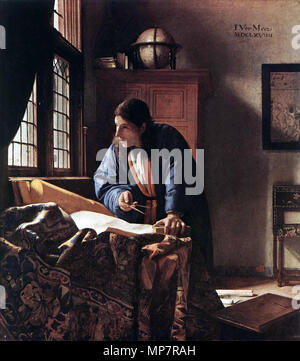 Dutch: De Geograaf The Geographer 1669. 705 Jan Vermeer van Delft 009 ...