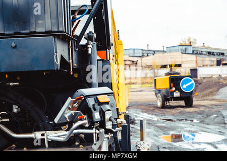 asphalt laying machines Stock Photo - Alamy