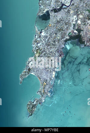 satellite image of Mumbai India Stock Photo - Alamy