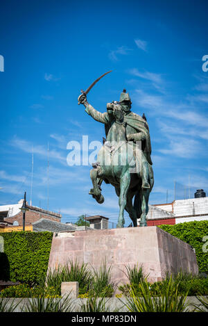 Statue of General Ignacio Allende, a Mexican independence hero, in the ...